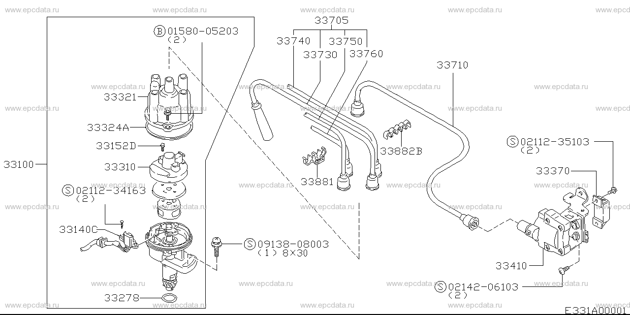 Distributor for Suzuki Jimny Sierra 2 generation 05.1993 - 10.1995 ...