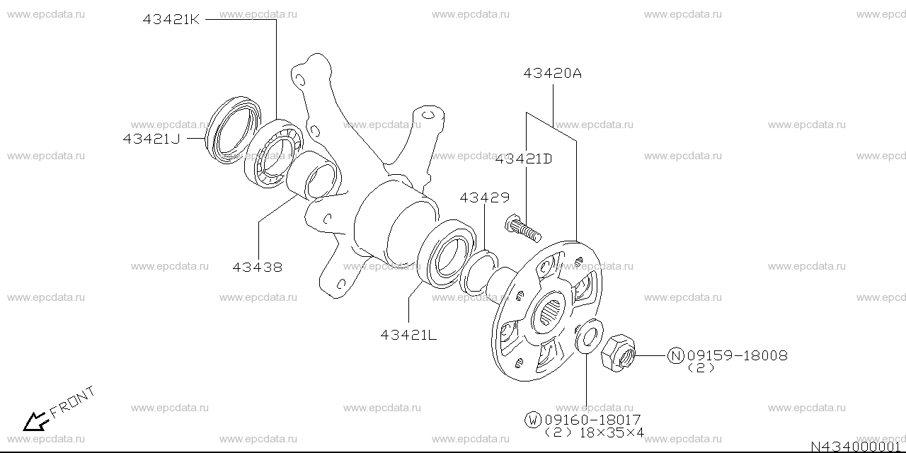 Car Wheel Hub Diagram